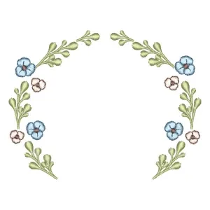 Matriz de Bordado Moldura Floral para download imediato na E-Bordados