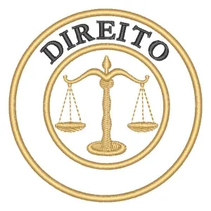 Matriz de Bordado Logomarca Direito para download imediato na E-Bordados