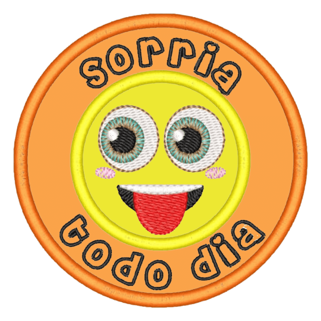 Matriz de Bordado Marca Página Emoji em Vários Tamanhos | E-Bordados