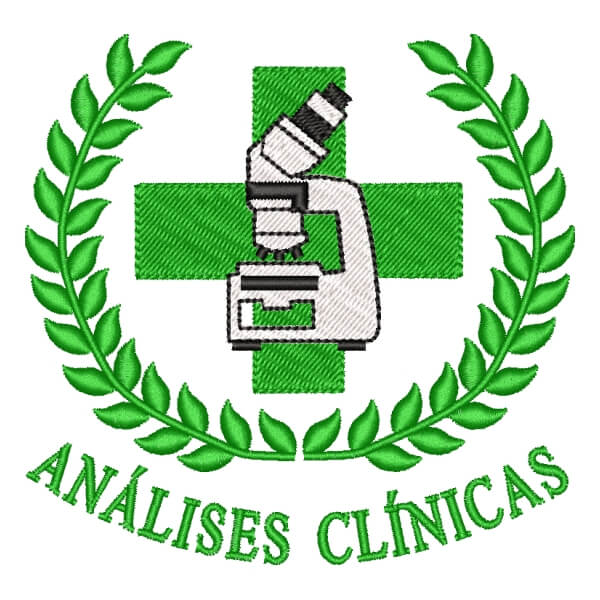 Matriz de Bordado Logomarca Análises ClÍnicas em Vários Tamanhos | E ...