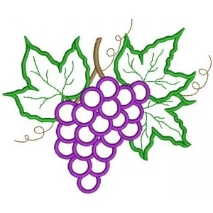 Grapes Design For Embroidery