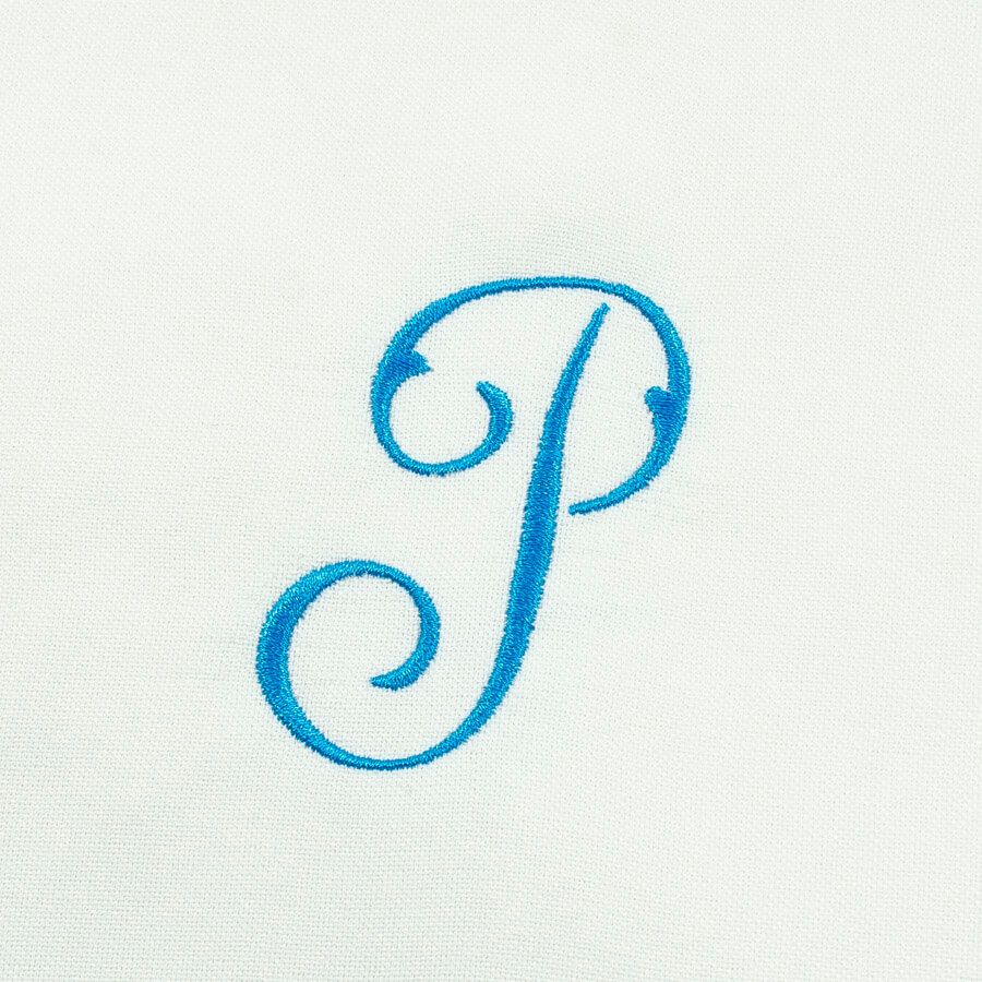 Matriz de Bordado Letra P cursiva para download imediato na E-Bordados